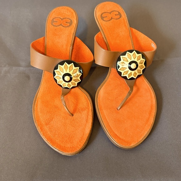 Escada | Shoes | Escada Kitten Heel Thong Sandals | Poshmark